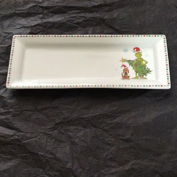 The Grinch | Dining | Grinch Rectangular Appetizer Ceramic Platter ...